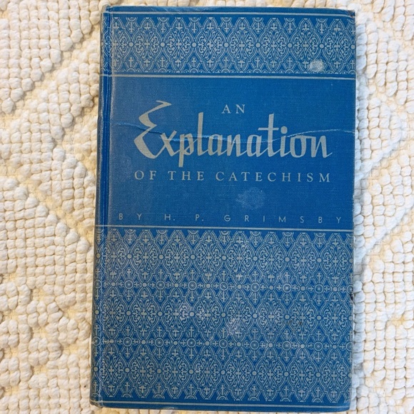 Vintage | Accents | 941 Vintage Blue And Grey Catechism Book | Poshmark